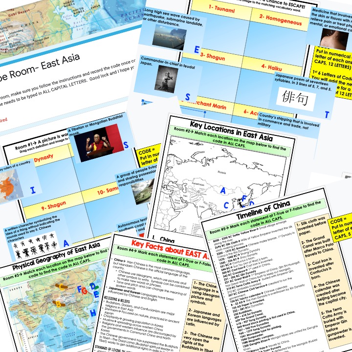 World Geography Escape Rooms for Distance Learning - Learned Lessons ...
