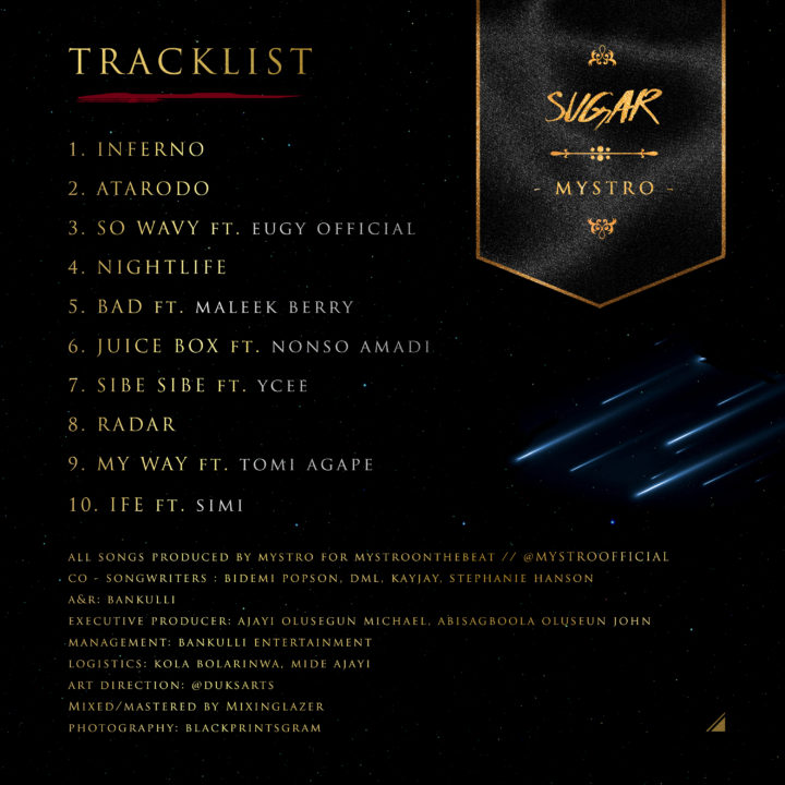Mystro Releases Debut Project – Sugar | Features Maleek Berry , Simi ...