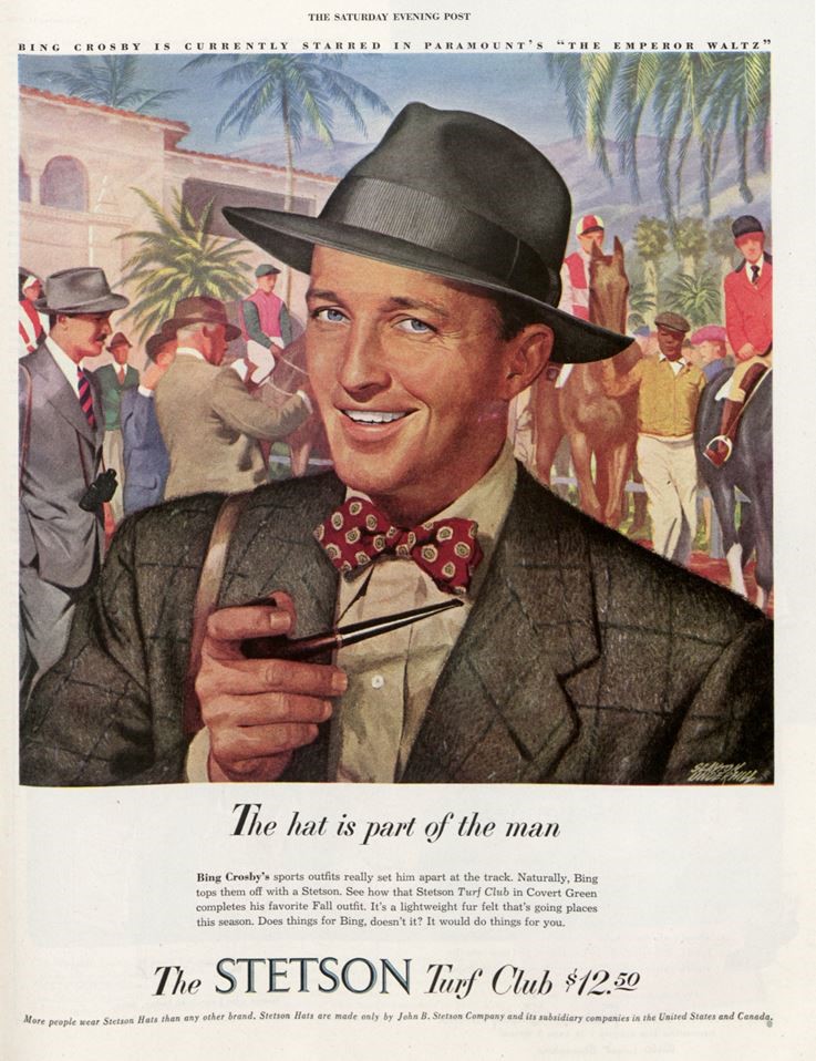 Vintage Stetson Hat Ads.