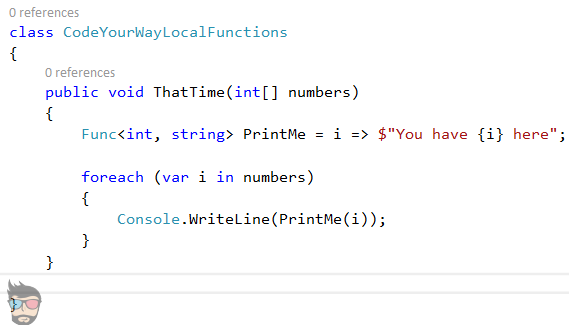 C# 7.0 Potential Features – Local Functions