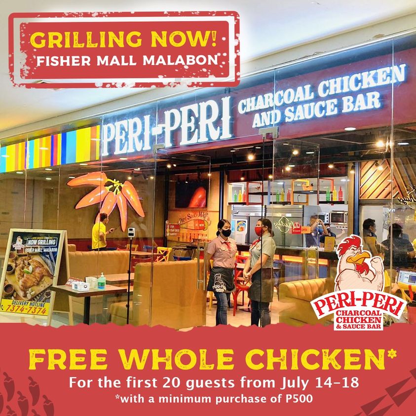 Manila Shopper: Peri Peri Fisher Mall Malabon Opening Promo - FREE ...
