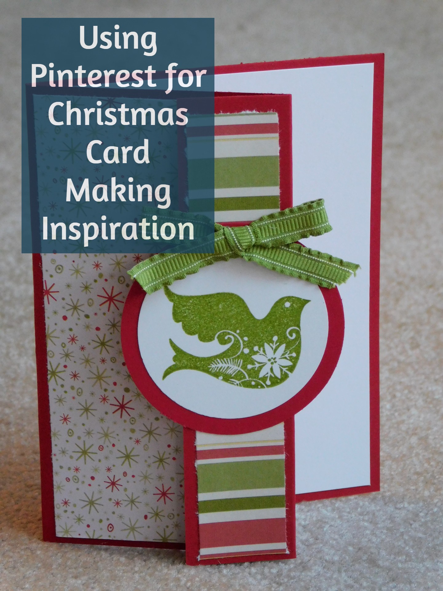 Making Christmas Cards Using Some Pinterest Inspiration