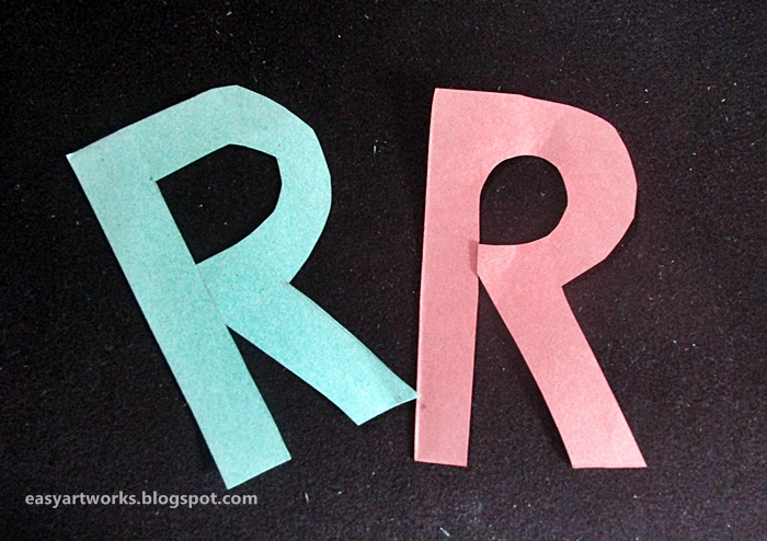 easy Artworks : Letter Cutting: R
