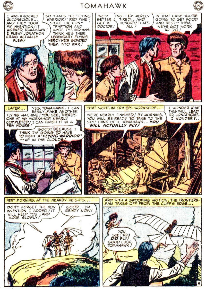 Pappy's Golden Age Comics Blogzine: Number 1994: Tomahawk in flight