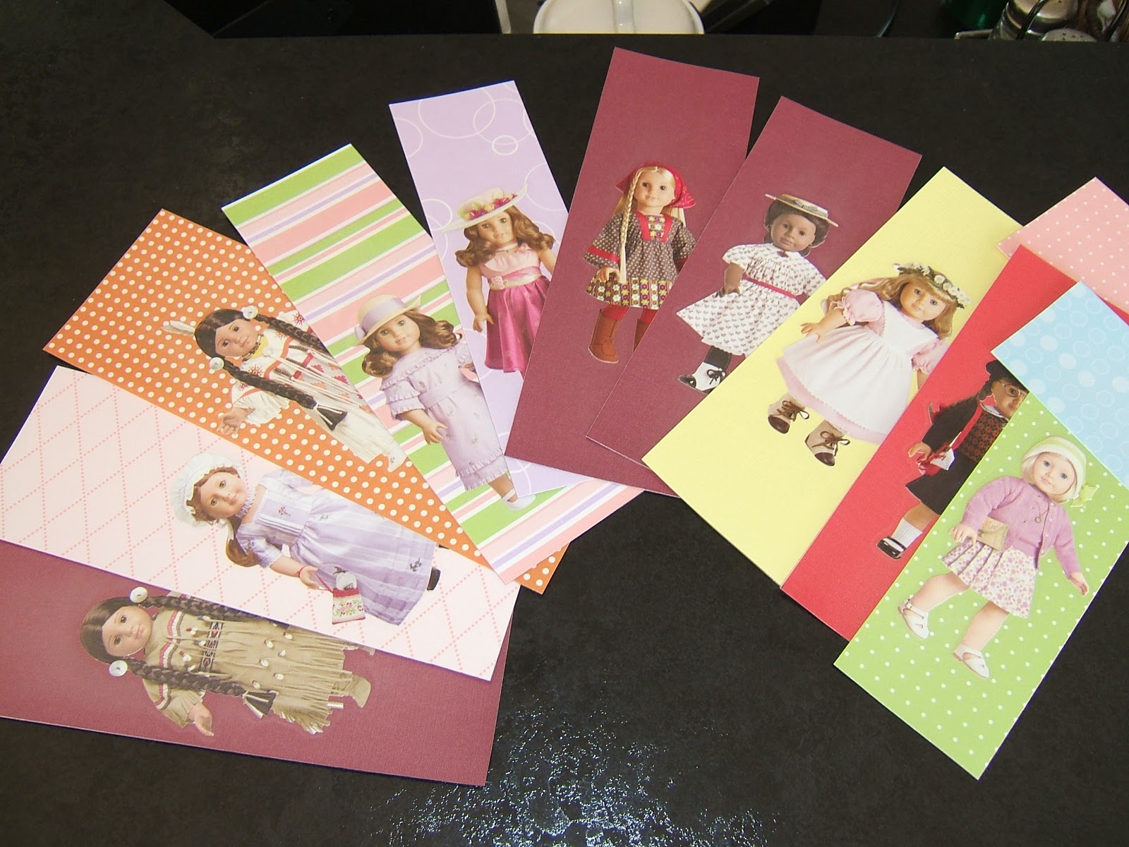 occasions: American Girl Doll Bookmarks