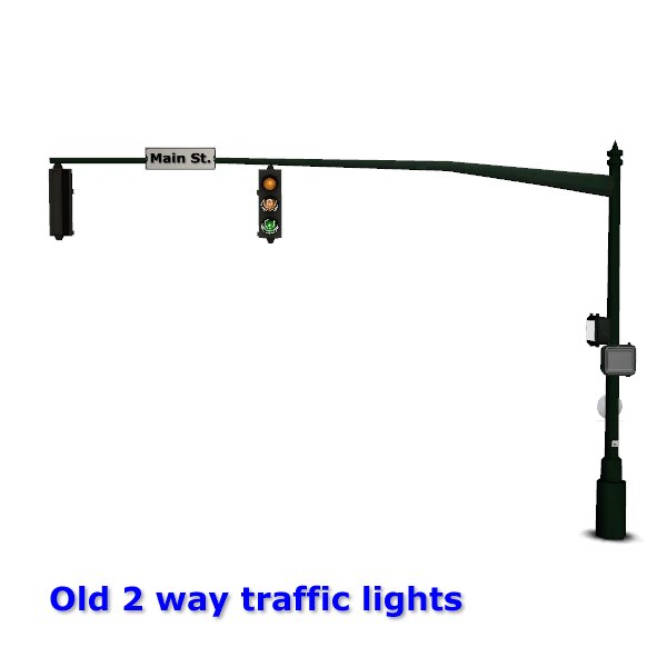 Simming in Magnificent Style: Old 2 way traffic lights