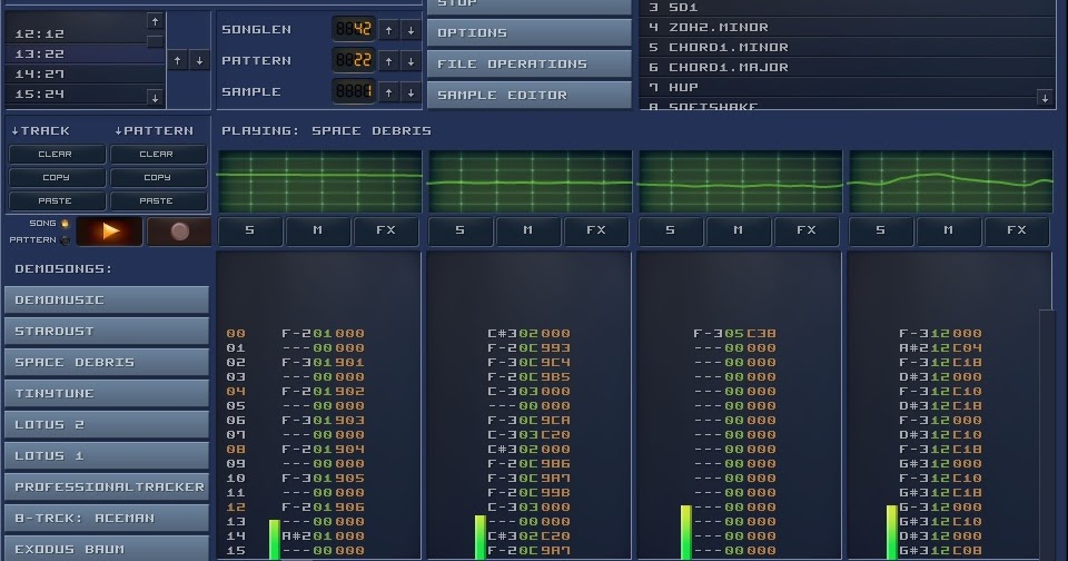 Bassoon é um mod tracker no browser | Aberto até de Madrugada