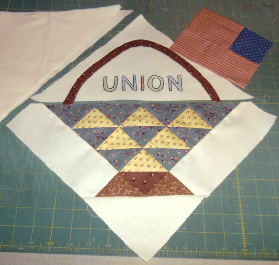 Civil War Quilts: Union Basket Blocks