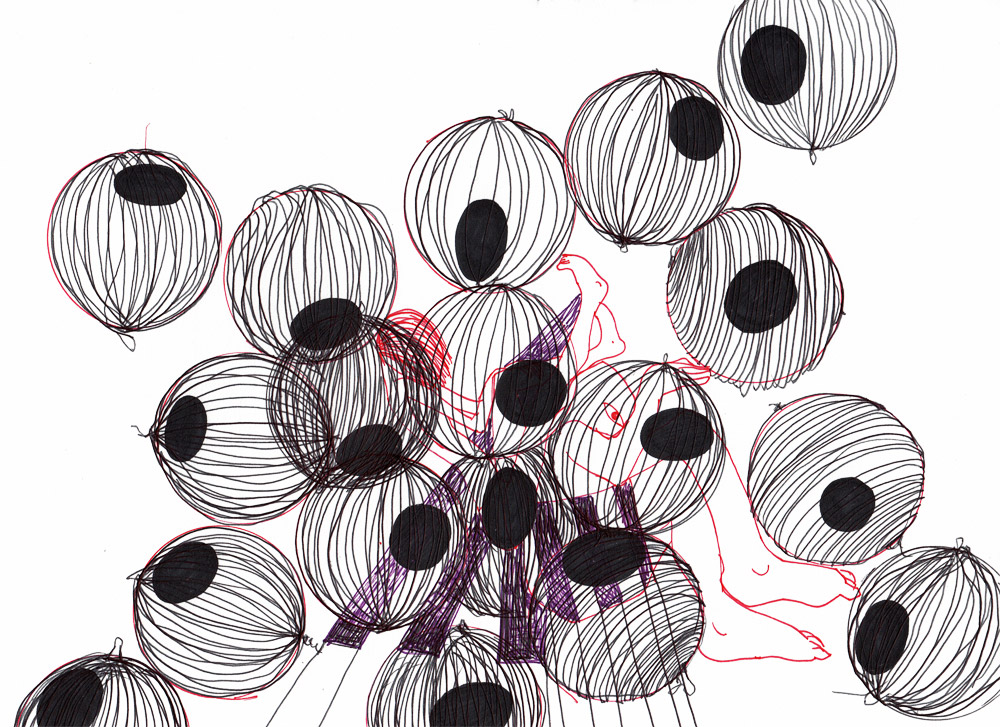 Diary Drawings: #44 Black Dot