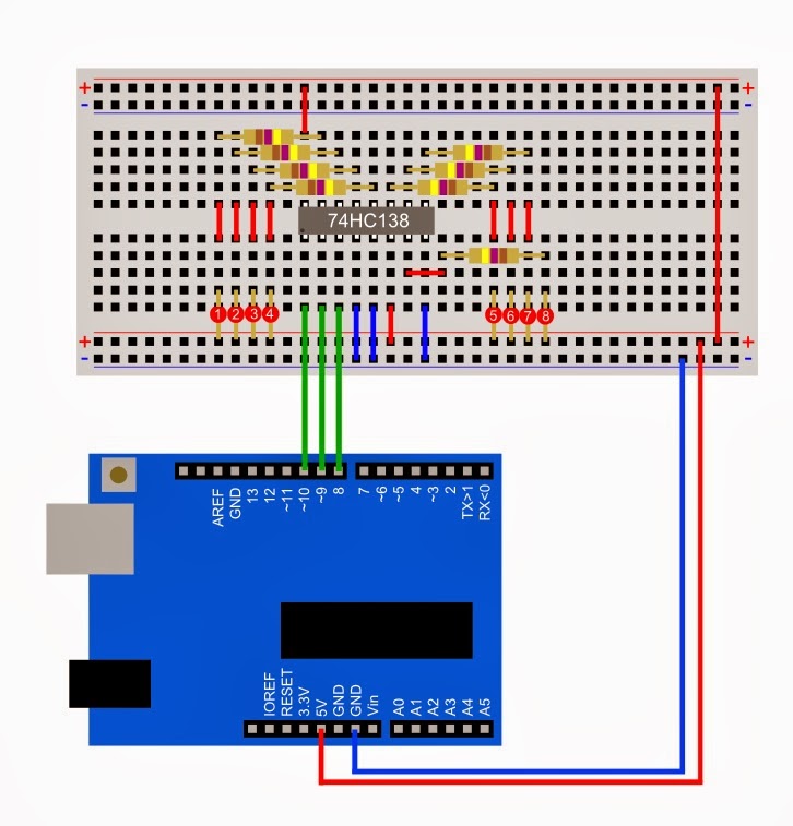 Deux réseaux modulaires en N: 8. Augmentons les possibilités de l'Arduino!
