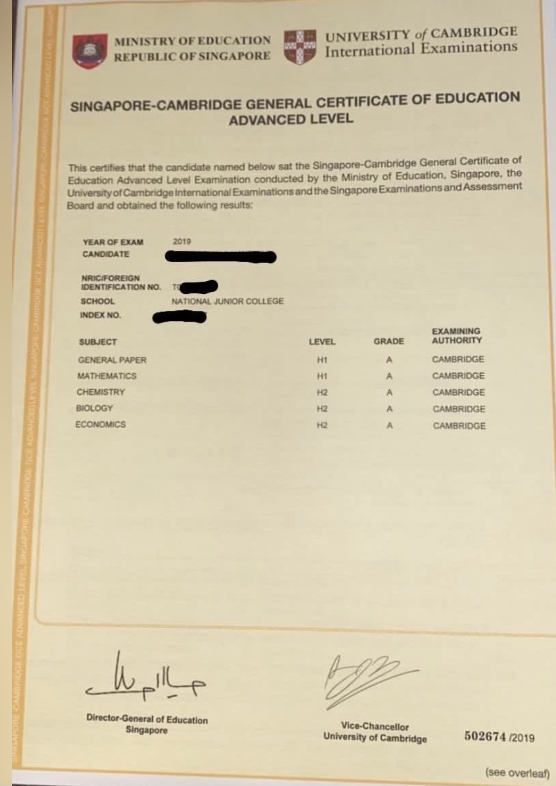 Allumette Tuition Center: A level results