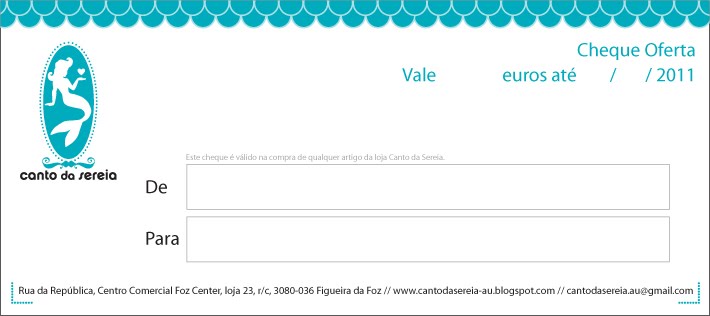 Canto da Sereia: Cheque - Oferta