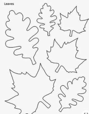 Moldes de hojas para imprimir GRATIS - leaves template free printable ...