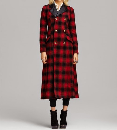 Style-Delights: 10 Red Buffalo Check And Tartan Plaid Coats Perfect For ...
