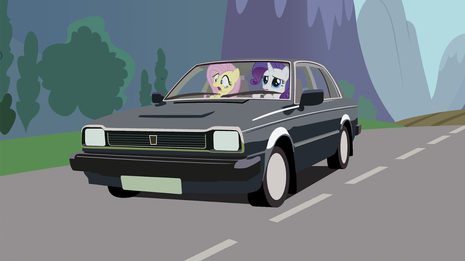 MLP Mares driving cars: Gallery