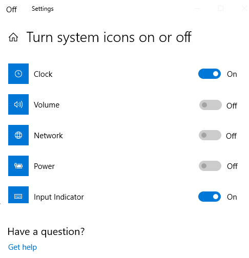 Missing System Icons from the TaskBar - voltol