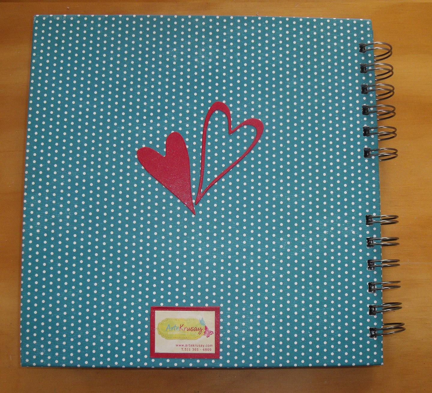 ARTE KRUSAY : Scrapbooking Album, enamorados Portada