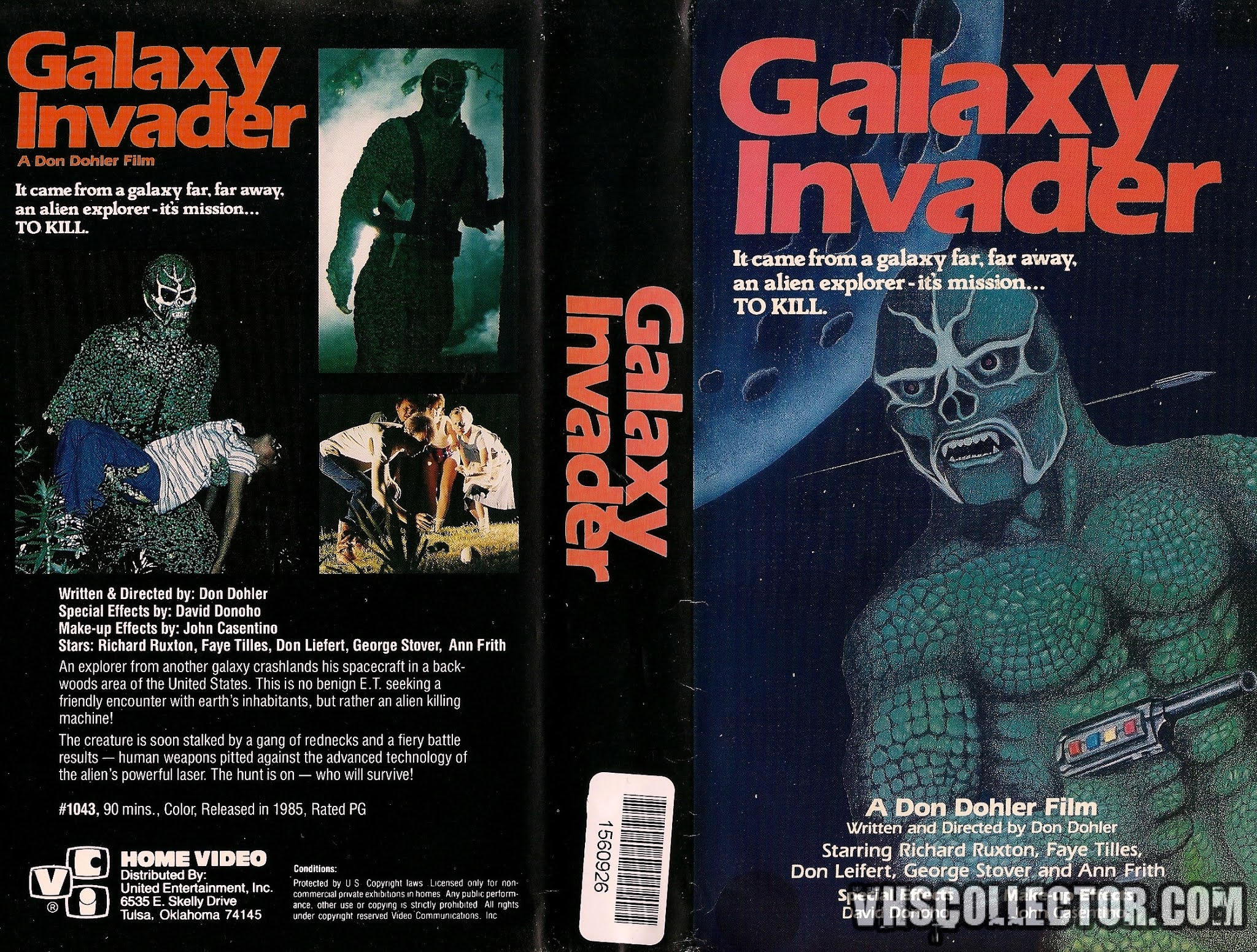 SPACE MONSTER: THE GALAXY INVADER aka O INVASOR GALÁTICO - 1985