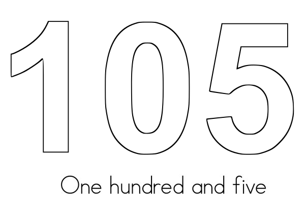 Blog de Biologia: Number 105 Coloring Page