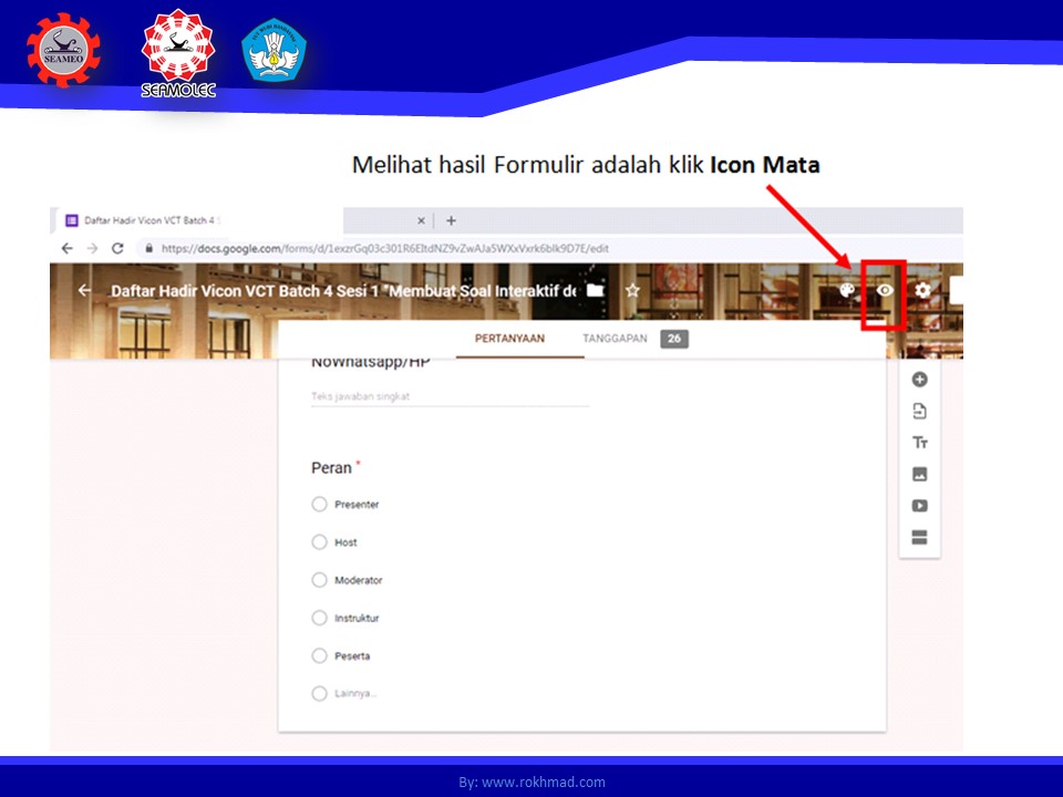 Membuat Presensi Diklat Online (dengan Google Form dan Zoho) ~ Blog edukasi