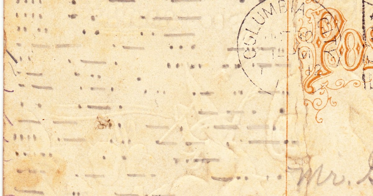 Papergreat: Update: Morse-code mystery on vintage postcard