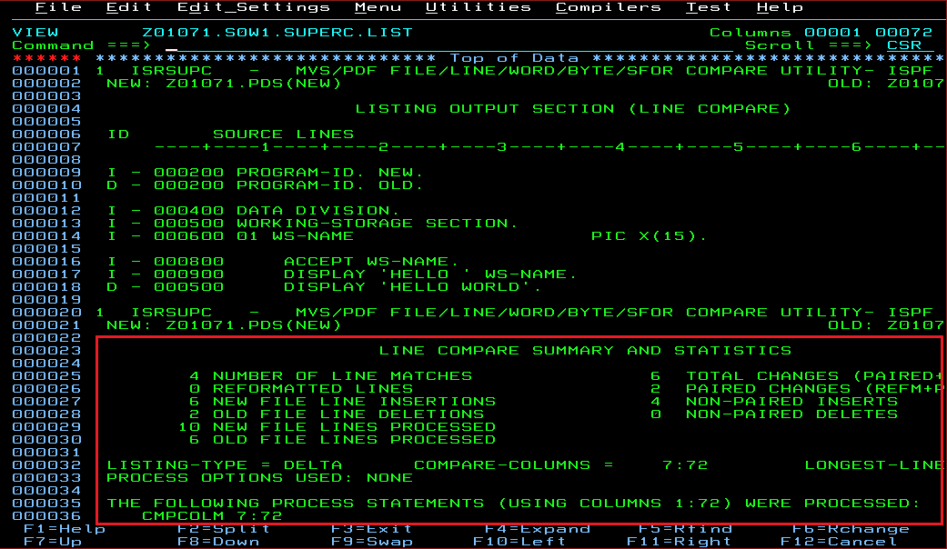 I am a Mainframer: Using process statements in SuperCE utility