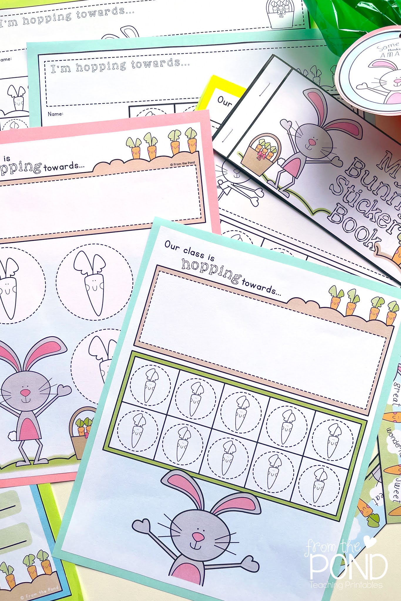 Hopping Bunny Behavior Incentive Chart Pack | From the Pond