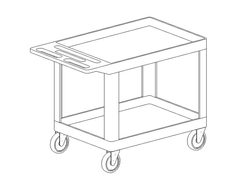 BIM HEALTHCARE REVIT FAMILIES : Utility Carts