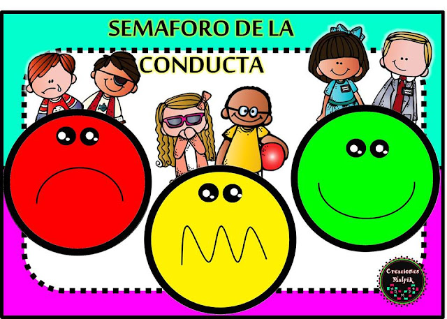 Fichas de Primaria: Semáforo de la conducta