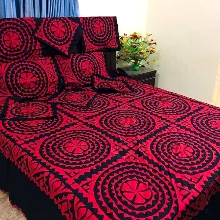 Aplic Work | Applic Hand Work Beddings | Bed Sheets in Applique Work ...