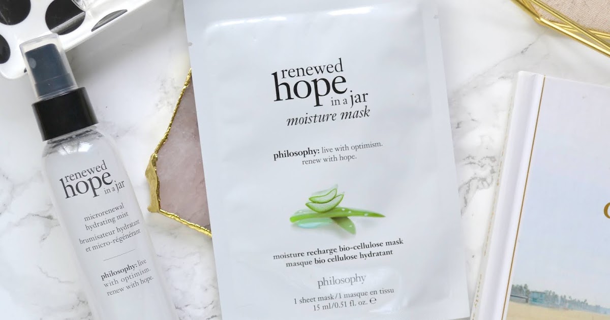 SHEET MASK | Philosophy Renewed Hope in a Jar Moisture Mask | Cosmetic ...