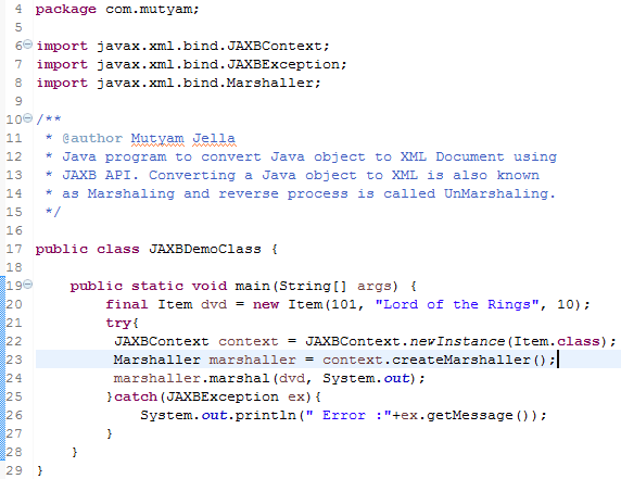Mutyams Oracle Fusion Middleware Blog How To Convert Java Object To Xml Jaxb Example