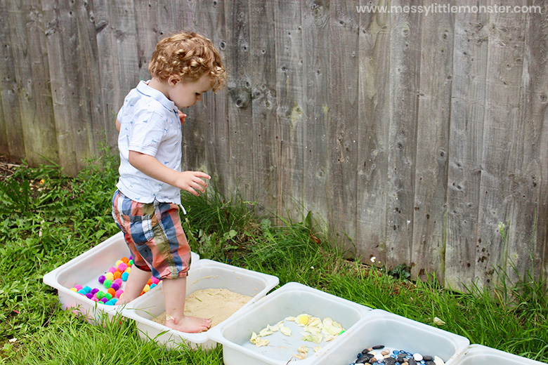 Sensory Walk - A fun sense of touch activity for kids! - Messy Little ...