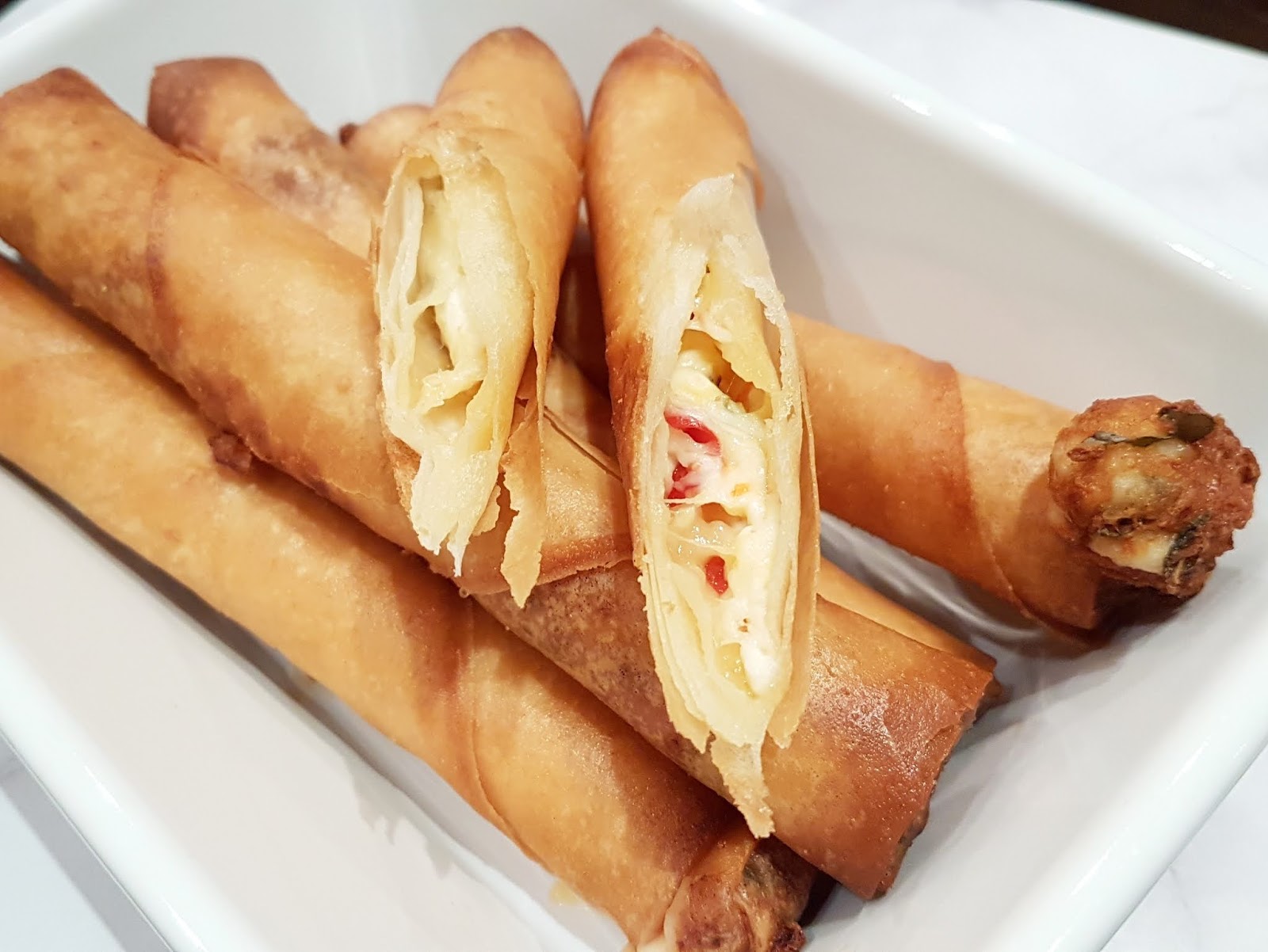 Maryam's Culinary Wonders: 1441. Palestinian Akawi Shatta Cheese Rolls