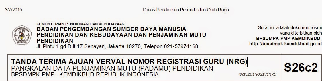 Fungsi Formulir tentang Verval NRG; S26a, S26b/b2, Cara Cetak Klaim NRG ...