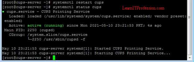 How to Install and Configure Cups Print Server on Centos 7