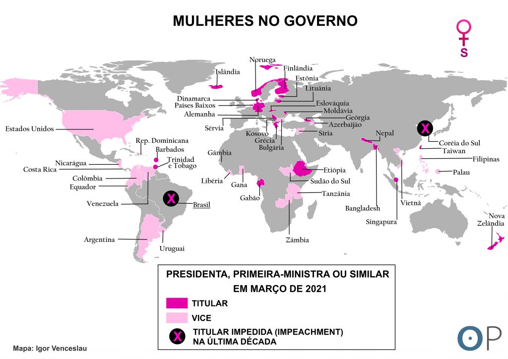 Professor Aluizio Moreira: O mapa-múndi das mulheres no poder