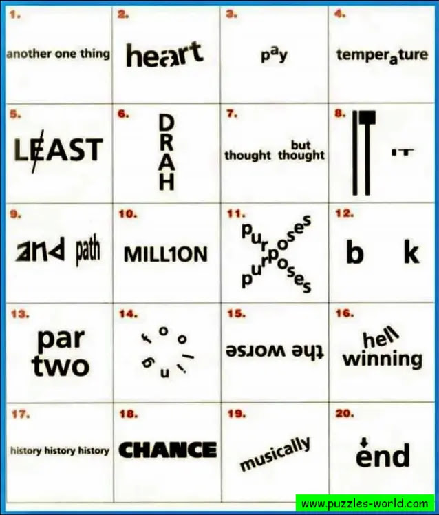 Easy Rebus Puzzles With Answers