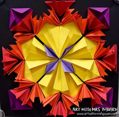 Radial Paper Relief Sculptures (5th): Part 500000 | Art with Mrs. Nguyen