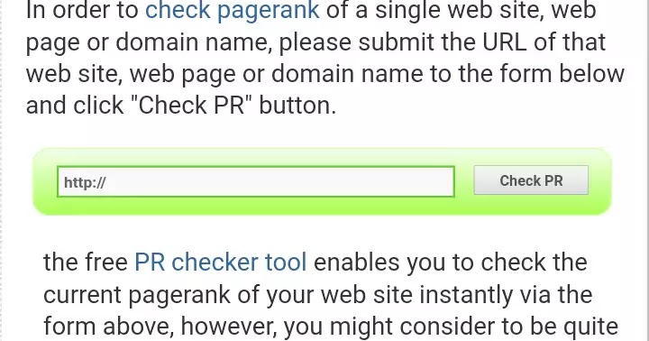 How to check website page rank
