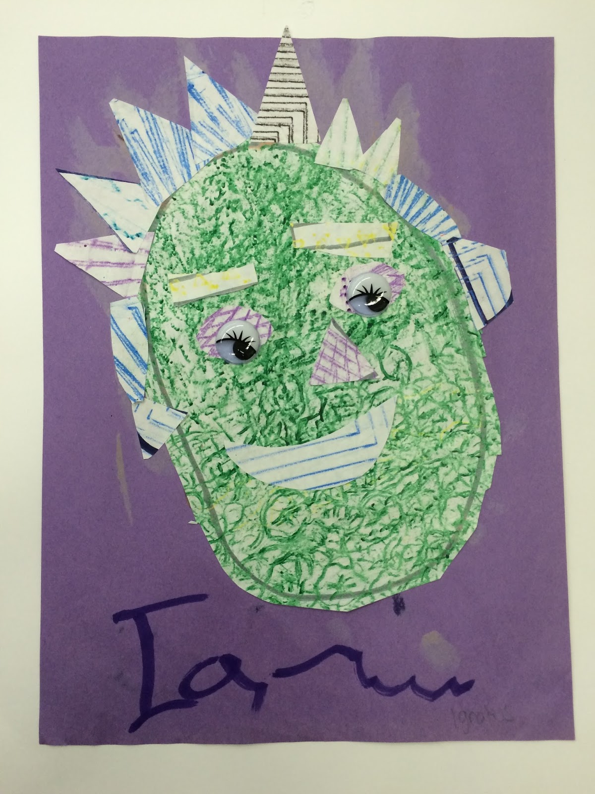 Ms. C's Artroom: Textured Portraits