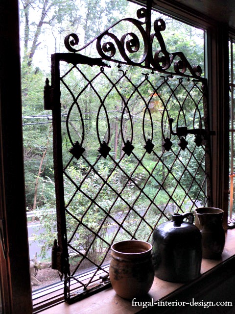 The Frugal Tree: Repurposed Wrought Iron Gate
