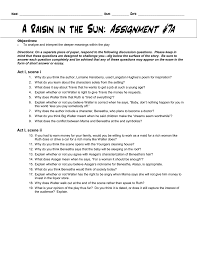 essay examples: a raisin in the sun essay