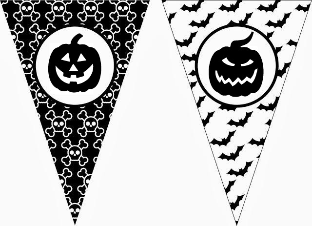 RECURSOS y ACTIVIDADES para Educación Infantil: Banderines de Halloween