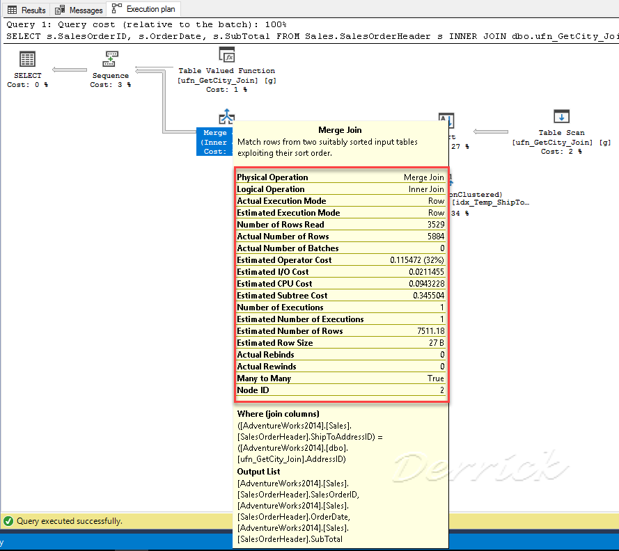 德瑞克:sql Server 學習筆記 Sql Server Interleaved Execution For Multi Statement Table Valued Functions 1873