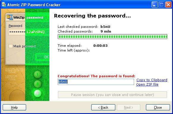 Zip File Password Cracker - TEKNOKOMID