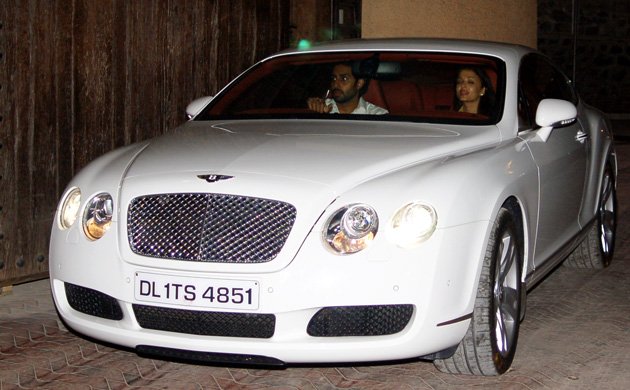 Abhishek In His Bentley CGT with Aishwarya Rai Bachchan ~ Celebrity ...