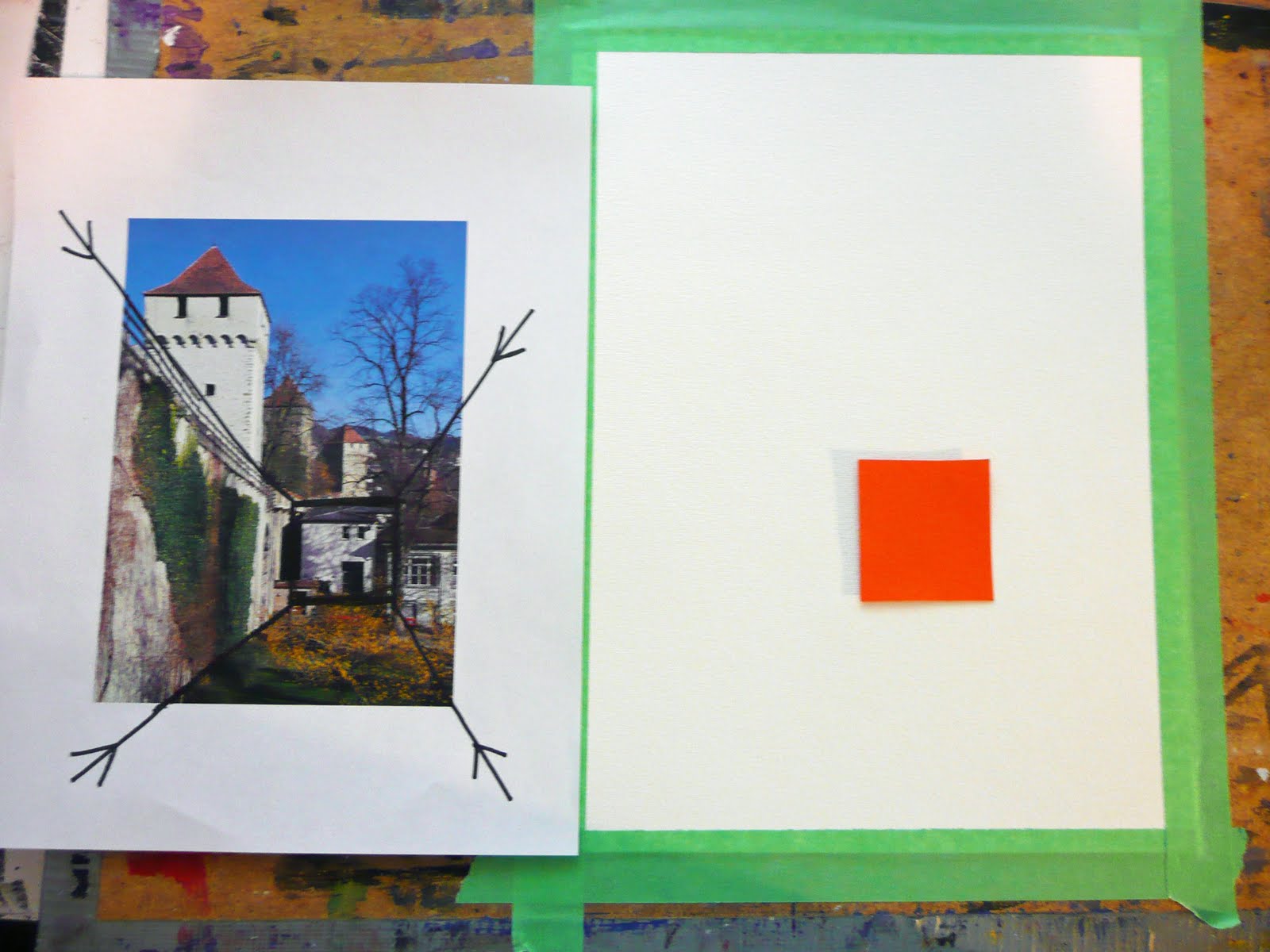 that artist woman: Perspective and the use of the Diagonal