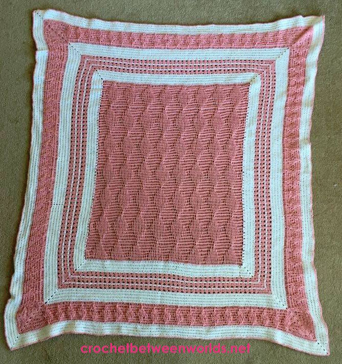 Crochet between worlds: FREE PATTERN: Diamond Memory Blanket