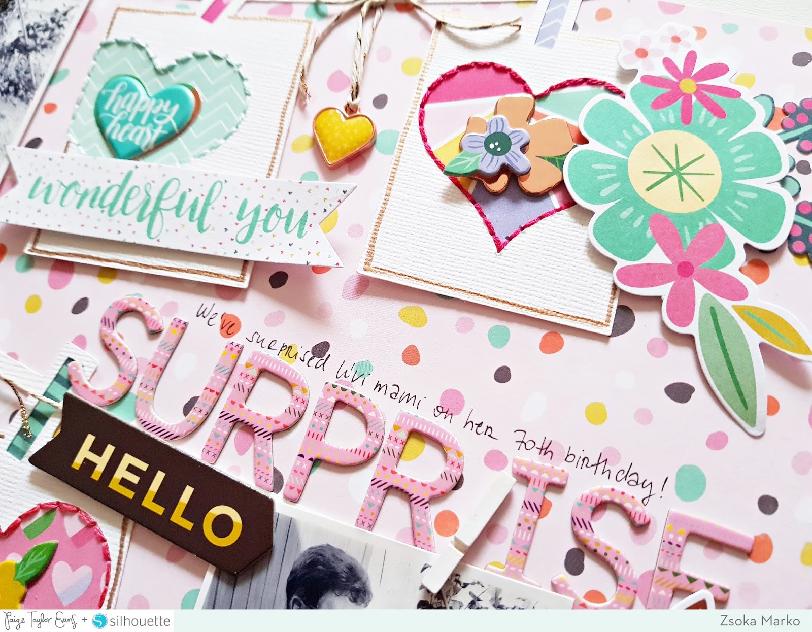 A pocket full of scrap: Surprise - DT layout for Paige Evans + Silhouette
